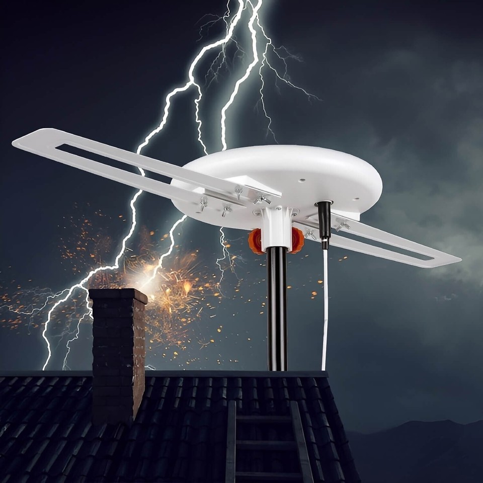 1080P 4K 150 Mile Omni-directional TV antenna for Smart TV 360 Digital ...