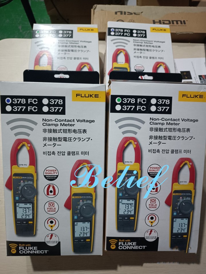 1pc Fluke 378FC Non-Contact Voltage Clamp Meter Brand New Fast FedEx or ...