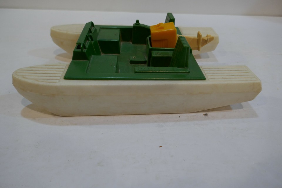 Vintage 1973 Fisher Price #307 Adventure Series Green Pontoon Boat with ...