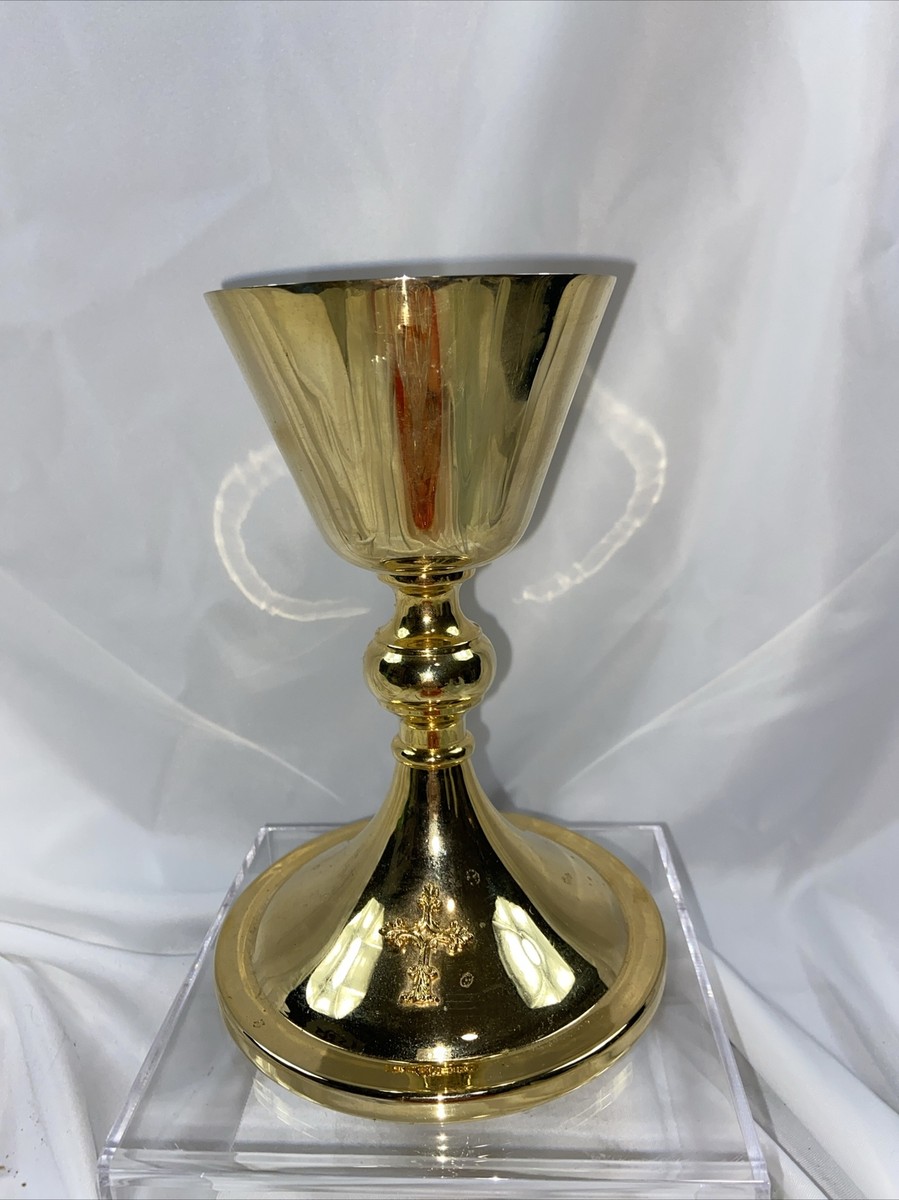 Catholic Chalice Tall Baroque Chalice And Paten Item BTY170