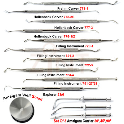 Restorative filling Kit Composite Dental Amalgam Placement Cavity ...
