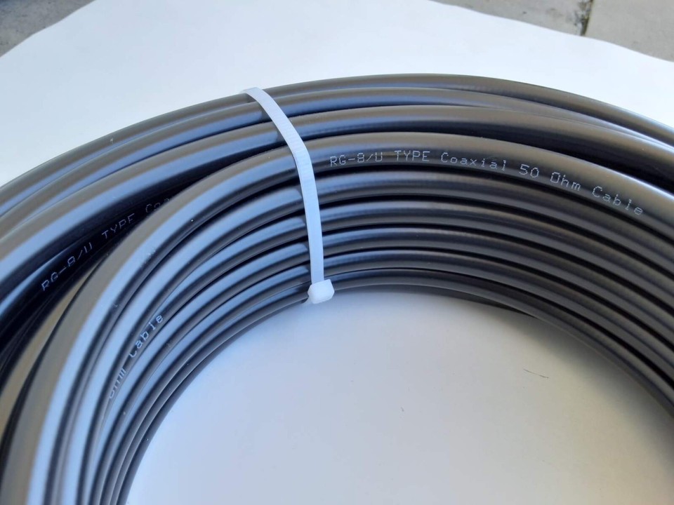 RG-8/U Without Connectors Low Loss Coax Cable Real Copper lot | eBay