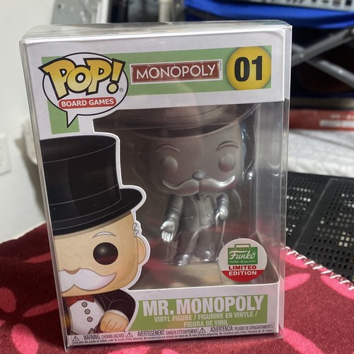 Funko POP! Board Games #01 Mr. Monopoly Silver Vinyl Figure Limited ...