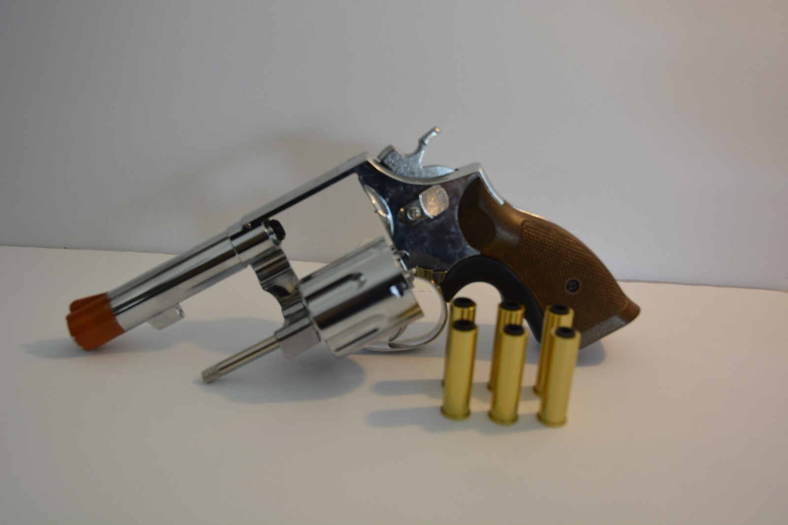 HFC Metal Gas Revolver 44 Magnum Airsoft Gun Chrome BB 300 FPS | eBay