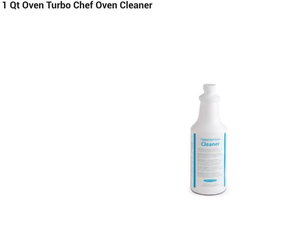 TurboChef Oven Cleaner Spray 1 Liter Bottle 103180 Refill | eBay