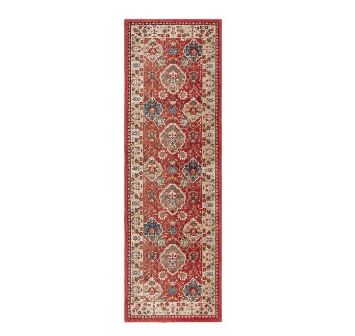Traditional Oriental 2 x 12 Runner Rug Medallion Fringe Carpet Lauren ...