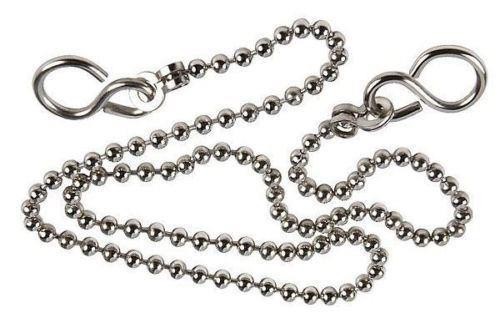 Chrome Sink Basin Bath Ball Plug Chain Replacement with S Hook Ends 12 ...