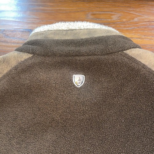 Kuhl Alpenwurx Fleece Jacket Sherpa Full Zip Brown Mens Size Large L | eBay