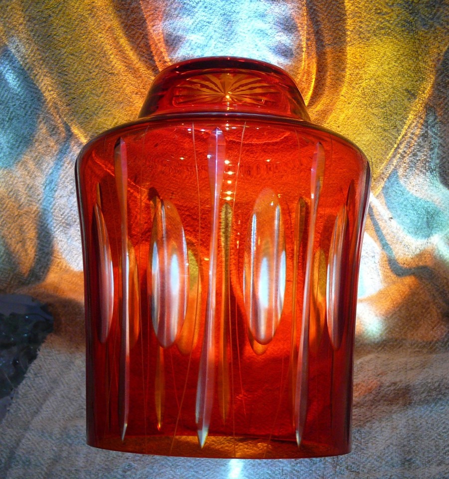 Double-Layer Ruby Glass. Late Soviet Suprematism. Large Vase. USSR ...