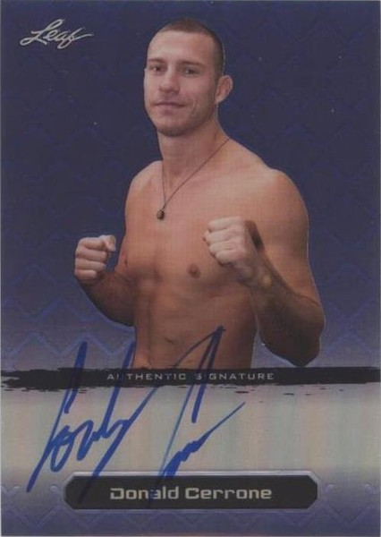 2011 Leaf Metal MMA - Blue Prismatic #BA-DC-2 Donald Cerrone /25 (AU ...
