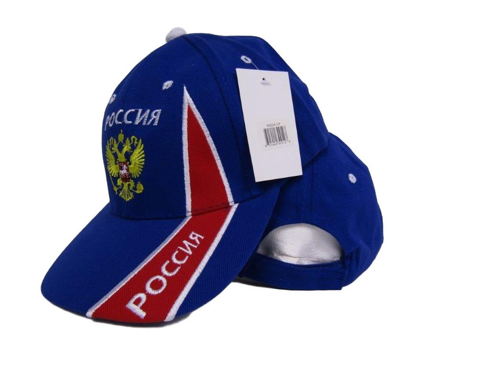 Poccnr Russia Russian Two Headed Eagle Blue Baseball Hat Cap 3D ...