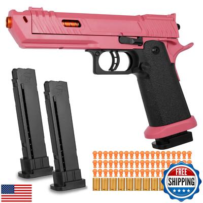 Soft Bullet Toy Gun Shell Ejecting with 120 Bullets, Rapid-fire ...