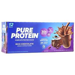 Worldwide Sports Pure Protein Complete Protein Shake RTD Rich Chocolate ...
