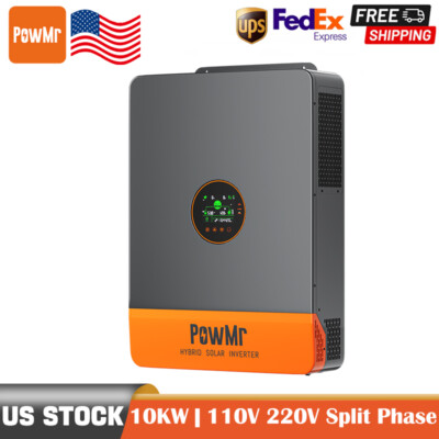 10KW 48V 110V/220V Split Phase Solar Hybrid Inverter 200A MPPT Solar ...