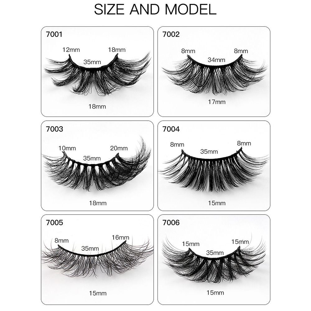 Craft Wispy Fluffy Eye Lashes Messy False Eyelashes Faux Mink Eyelashes ...