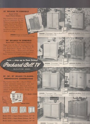 PACKARD BELL TV SIGNATURE SERIES VINTAGE BROCHURE | eBay