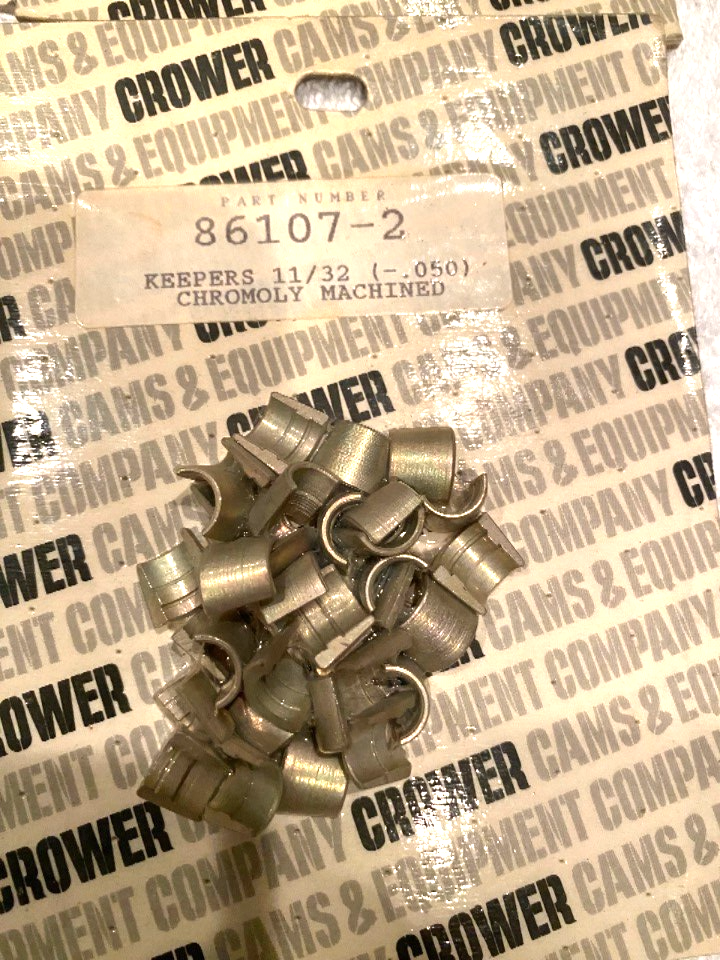 Crower Billet Performance 11/32" Stamped Valve Stem Keepers 86107-2 Lot ...