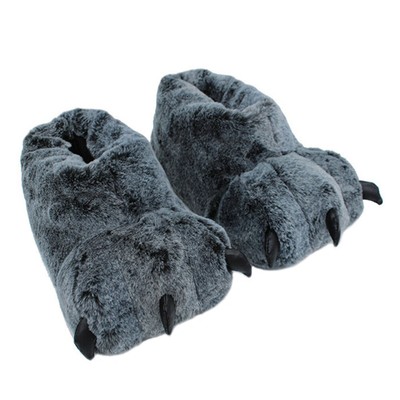 1 Pair Funny slippers Paw Claw Slippers Furry House Slippers Fuzzy Warm ...