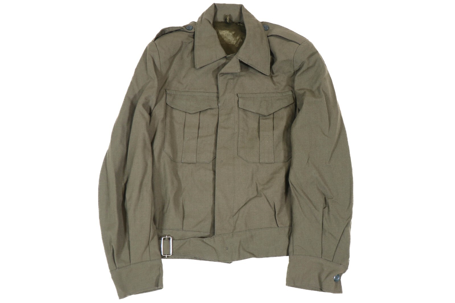 Medium - Authentic Greek Army IKE Field Jacket Uniform OD Green ...