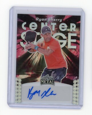 2024 Leaf Metal Pickleball RYAN SHERRY Center Stage Auto #d 1/1 | eBay