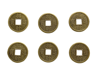6 of Feng Shui Chinese I Ching Double Dragon Money Lucky Coins | eBay