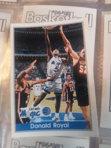 Sticker Nba Basket 1994 1995 Panini #98 Donald Royal Orlando Magics | eBay