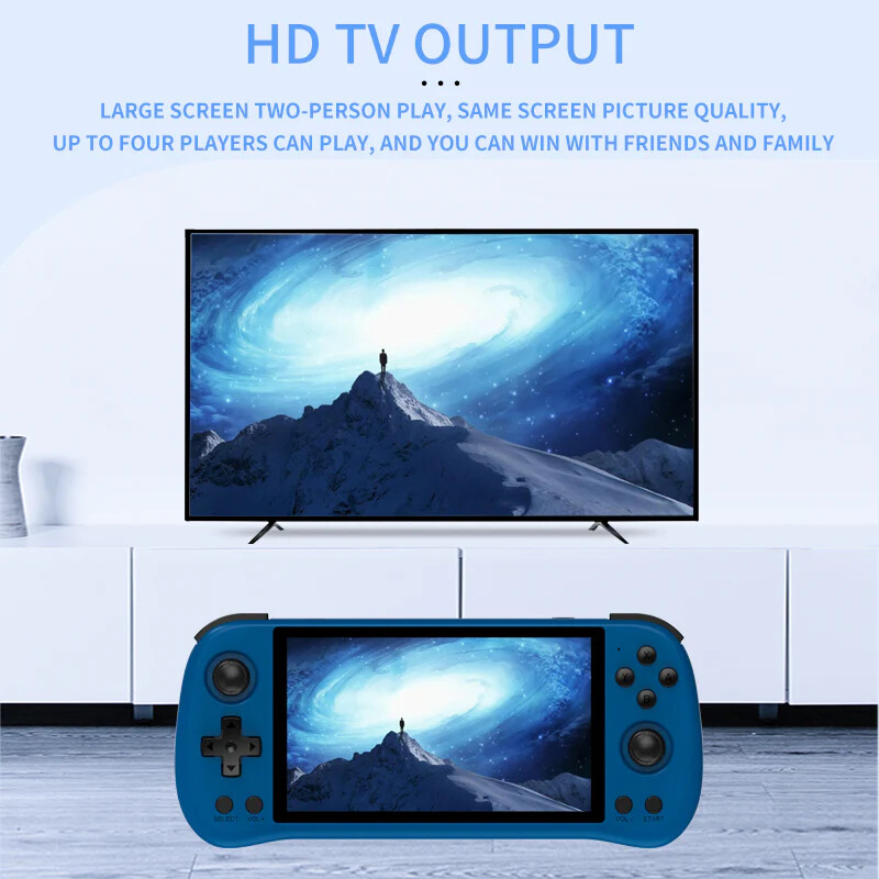 Powkiddy X55 Retro Handheld Game Console 128GB Linux System 5.5 inch ...