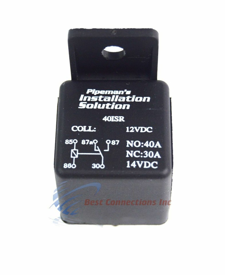 2 Pack 12 Volt 40 Amp SPDT Automotive Relay 5 Pin with Mounting Tab | eBay