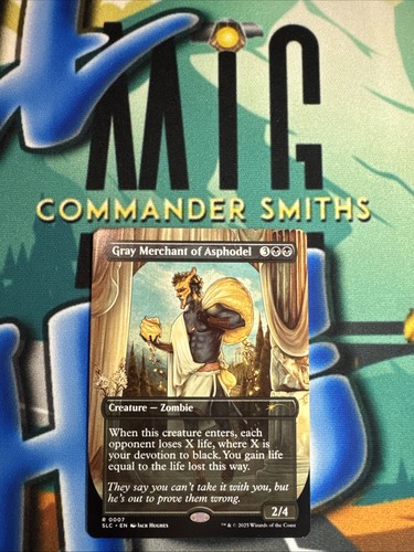 Gray Merchant of Asphodel 🔥 Borderless NonFOIL 🔥 MTG Encyclopedia ...