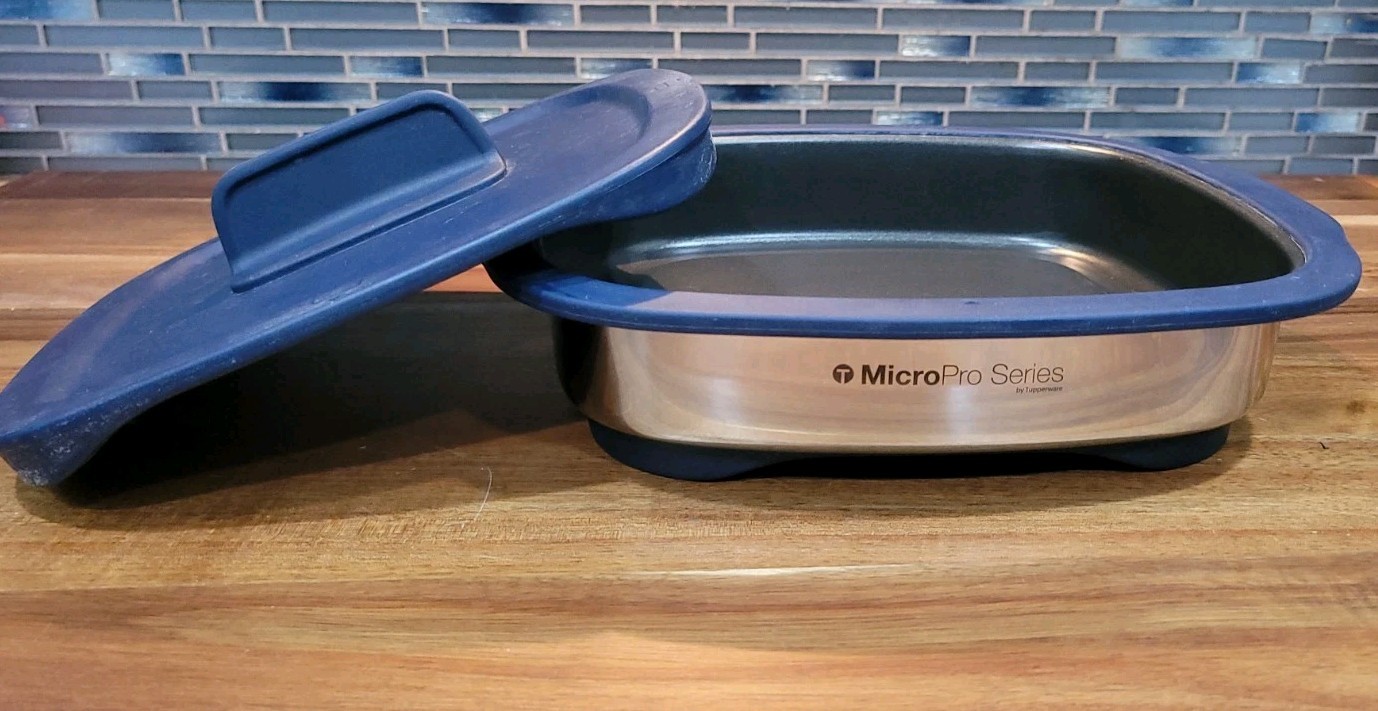 TUPPERWARE MICROPRO GRILL Micro Pro Series Microwave Grilling Base & Lid Cooking | eBay