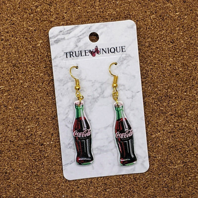 Coca-Cola Bottle, Polymer Clay Earrings | eBay