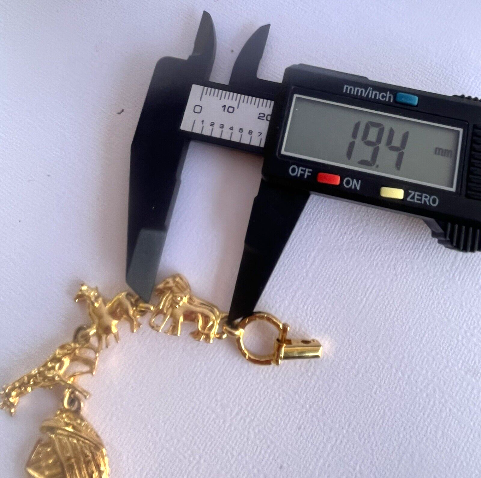 Premier Designs Gold Plated Noah's Ark Charm Bracelet Signed PD 7" | eBay