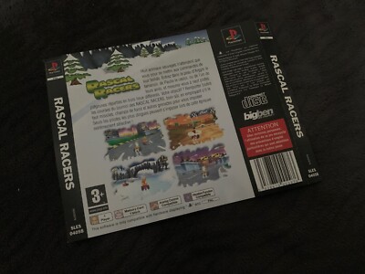 Jaquette Arrière Rascal Racers Sony Playstation 1 PS1 | eBay