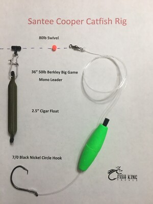 Santee Cooper Catfish Rig ( 12 Pack) 2 oz Slinky Weights Lake Wylie ...