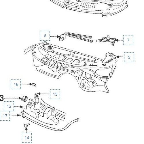 98-02 Firebird Trans Am Camaro Pass Side Wiper Arm Mount Transmission ...