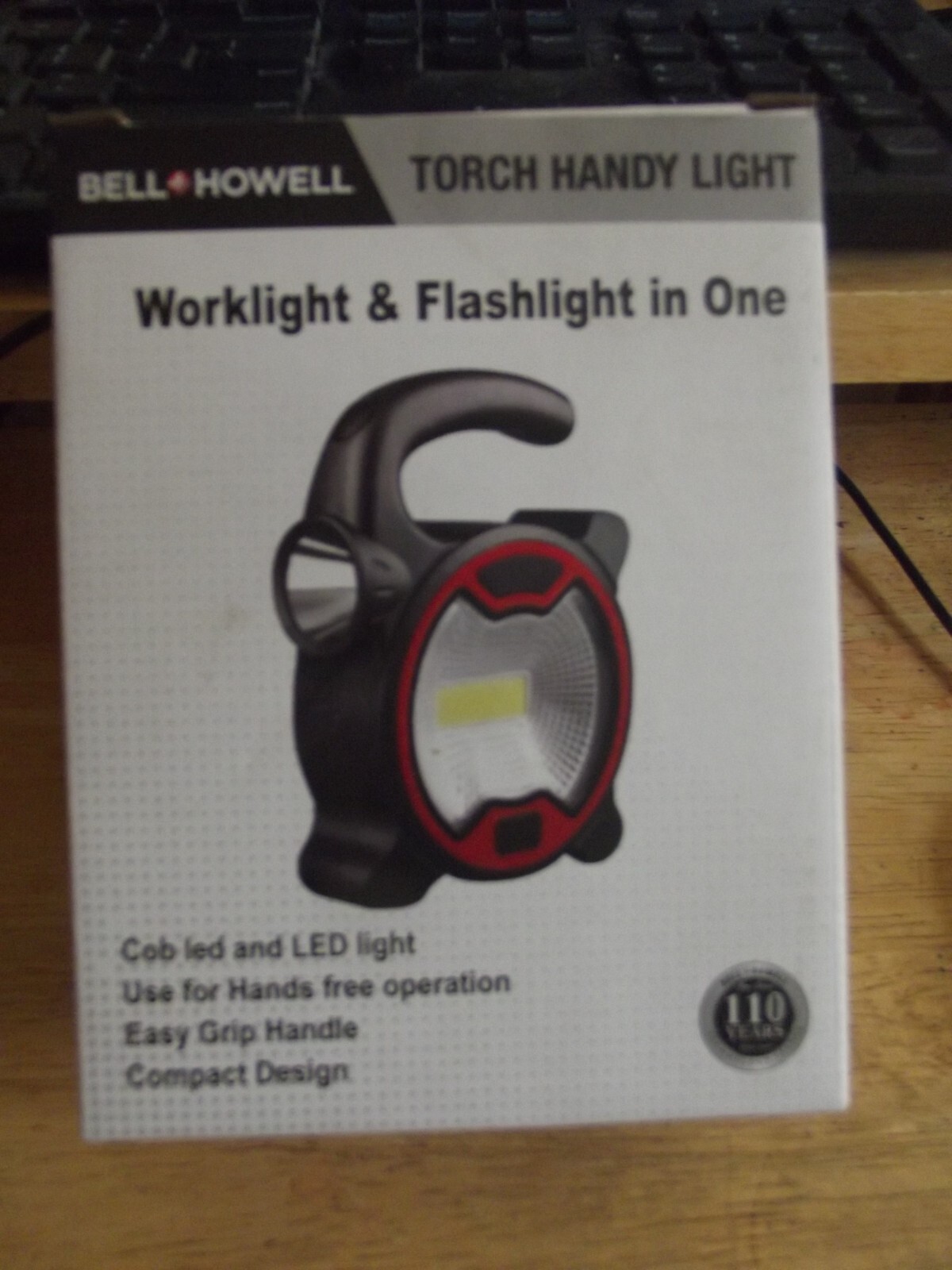 NEW BELL HOWELL, RED TORCH HANDY LIGHT, ULTRA BRITE LED, FREE SHIPPING ...