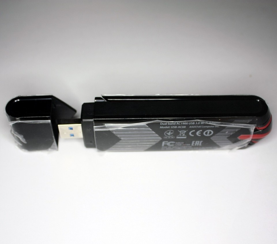 ASUS USB-AC68 AC1900M Dual-Band USB 3.0 802.11a/b/g/n/ac Wi-Fi Adapter ...