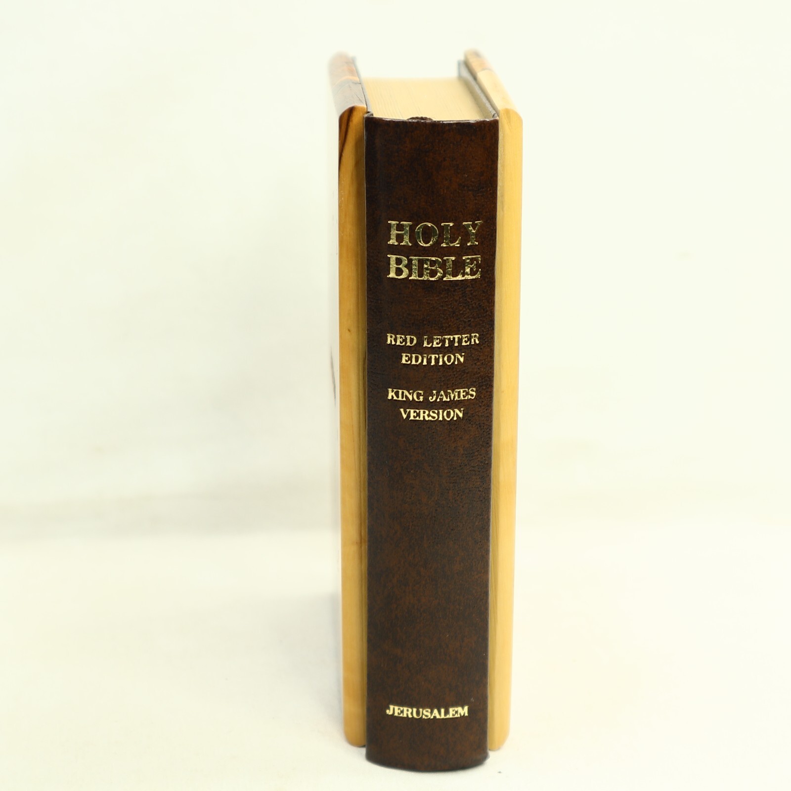 Holy Bible - Jerusalem Red Letter Edition King James Version (Olive ...