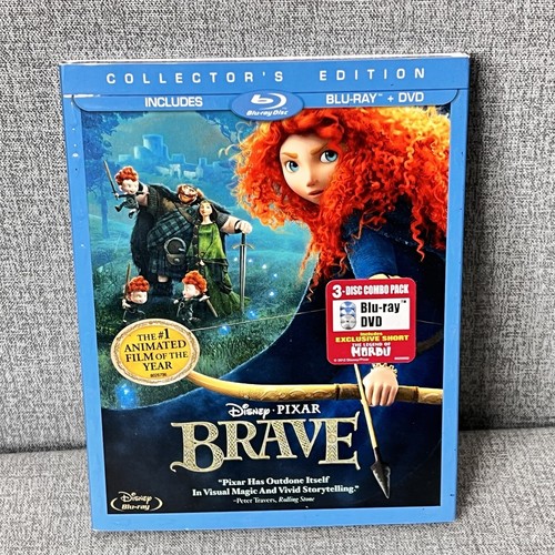 Brave Collectors Edition Blu-Ray DVD Disney with Slipcover 3 Disc Set ...