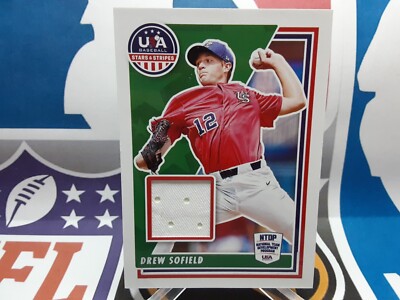 ⚾️2022 Panini USA Baseball Stars & Stripes Materials Drew Sofield #USAM ...