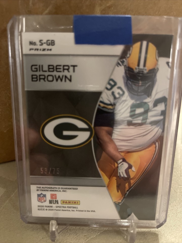 2020 Panini Spectra Gilbert Brown Autographed #53/75 | eBay
