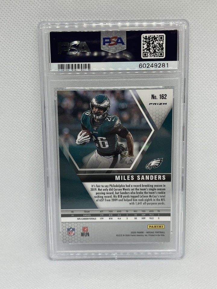 2020 Panini Prizm Miles Sanders #163 Genesis PSA 9 (POP 3!) Eagles | eBay