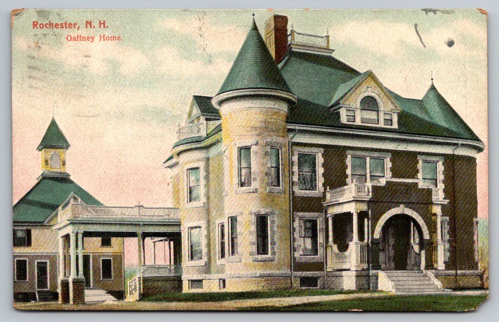 Postcard: Gaffney Home, Rochester NH, Divided Back, Posted | eBay