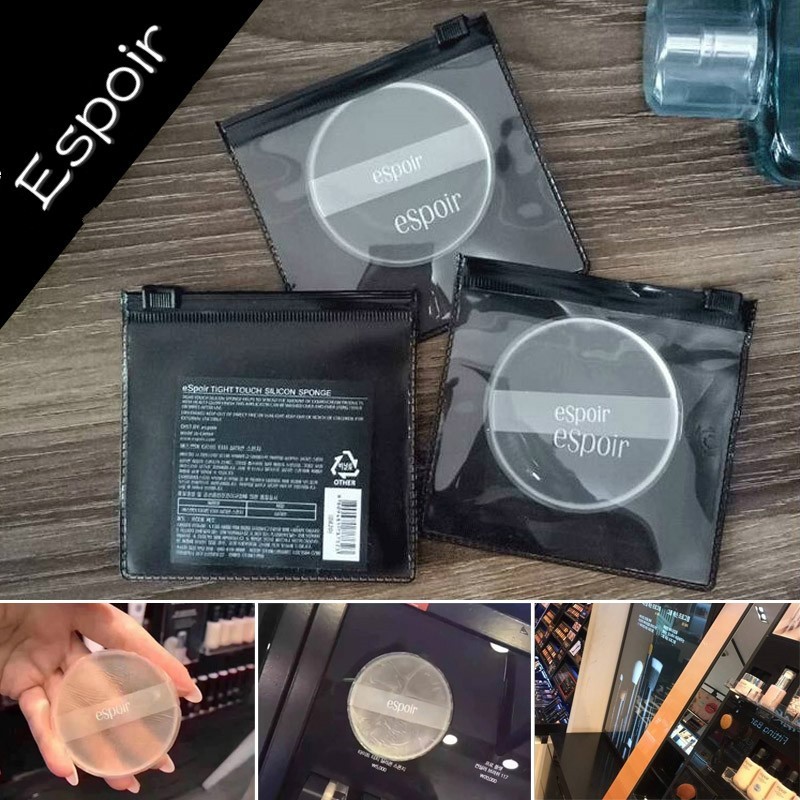 Espoir Silicone puffs Glass transparent not eat powder face flutter air ...