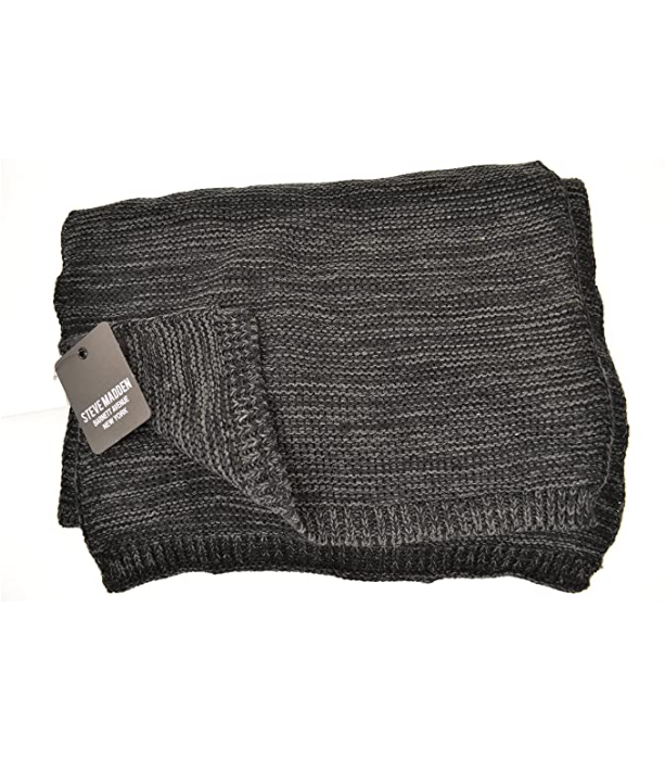 Save On Products Designer Steven Knit Acrylic Winter Scarf Grey | eBay