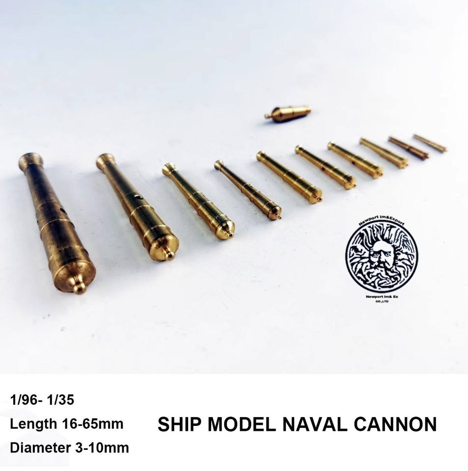 Ship Brass Cannons Gun Artillery Upgrade Wood Ship Model Kit DIY- 1 PCS ...