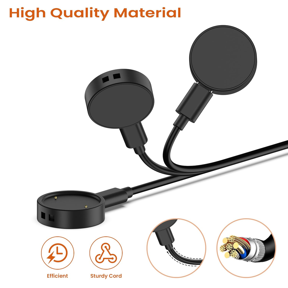 Charger for Amazfit Bip 6/Active 2, Magnetic Charging Cable Cord for ...