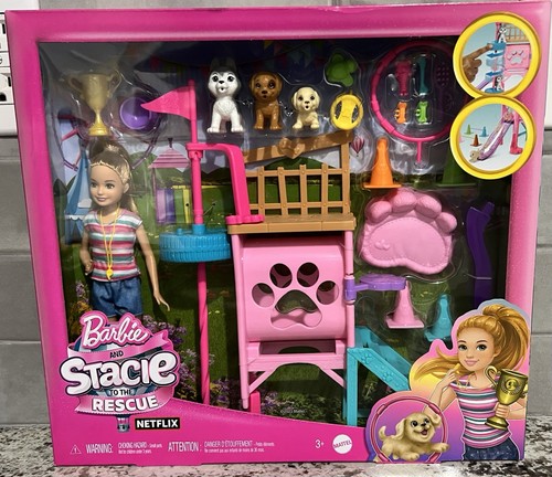 Barbie and Stacie to The Rescue Puppy Obstacle Course Doll Playset NEW ...