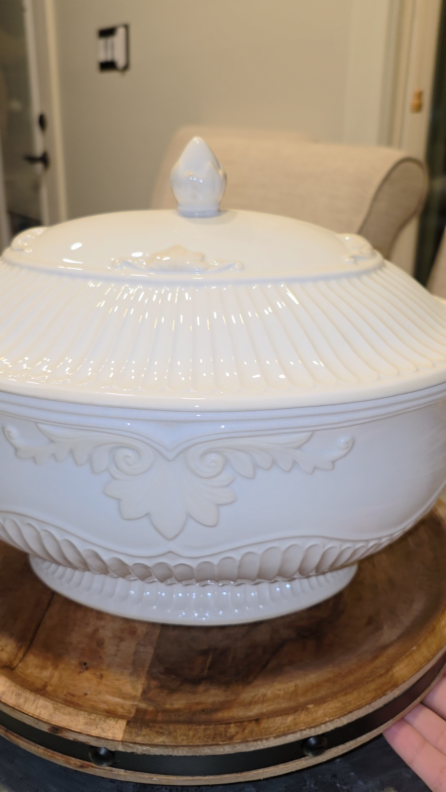 Lenox Butler's Pantry Oval 12” Soup Tureen & Lid With Ladle | eBay
