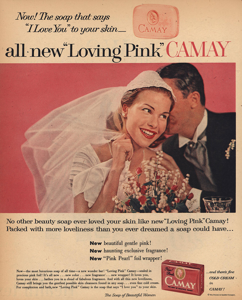 1956 Camay Soap: Loving Pink Vintage Print Ad | eBay